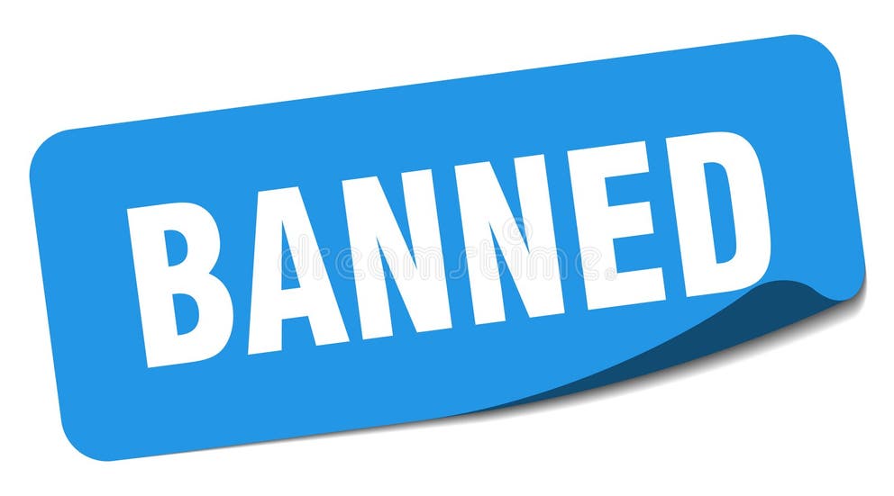 Banned Sticker. Banned Label Stock Vector - Illustration of label ...