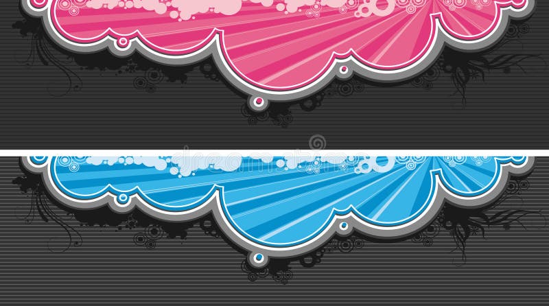 Funky banner stock vector. Illustration of creative, ornament - 9453417