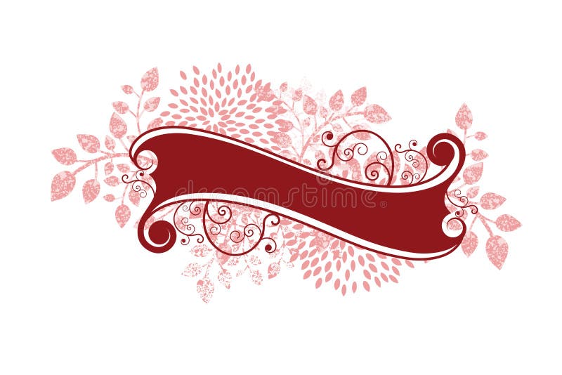 Banner stock vector. Illustration of flower, decorate - 12931391