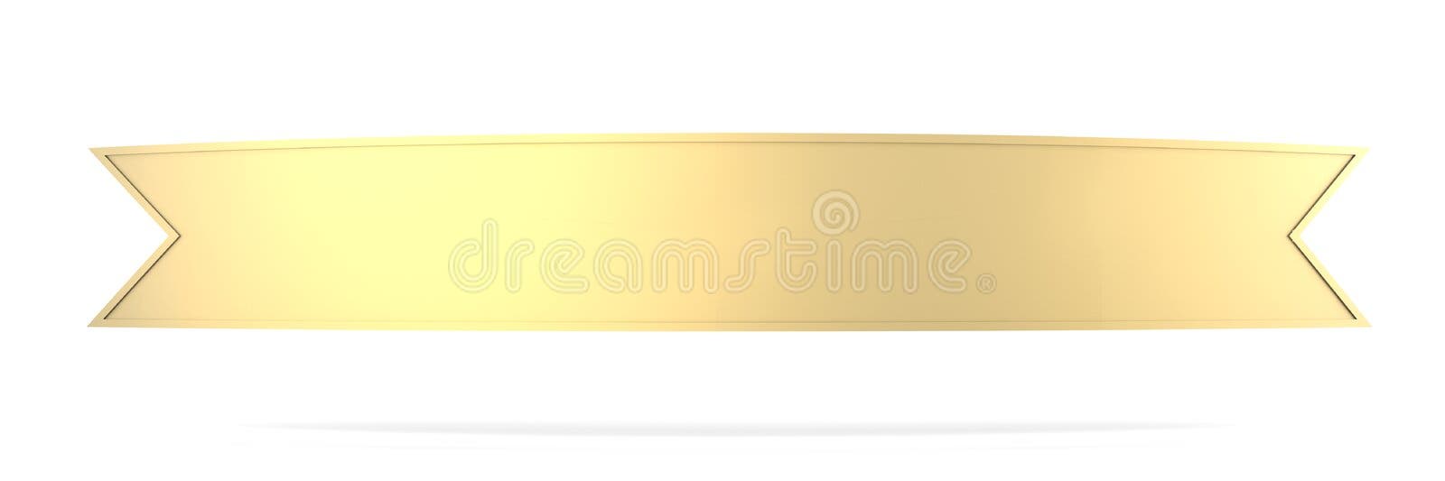 Gold Banner for Design in Vector Stock Vector - Illustration of banner ...