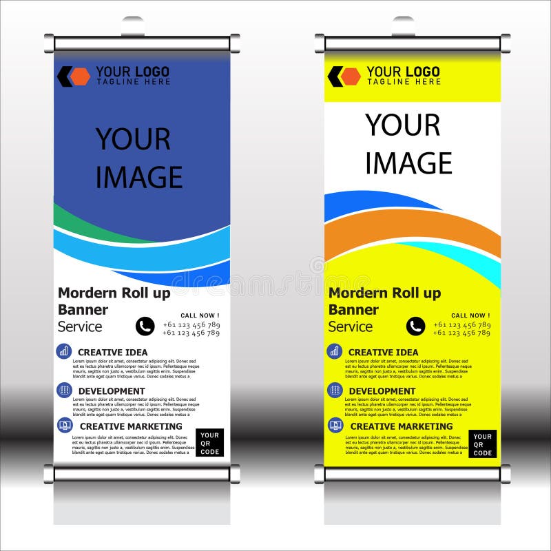 Modern Business Roll Up Banner Design for Professional Services Stock ...