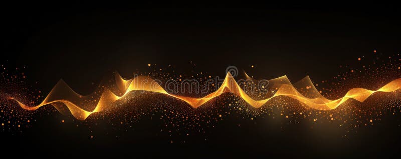 Voice Pattern Background, Abstract Banner with Flowing Particle Design ...