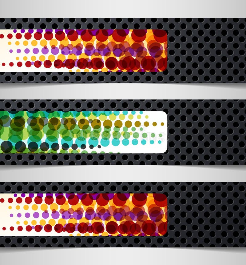 Banner with Abstract Pattern Stock Vector - Illustration of backdrop ...