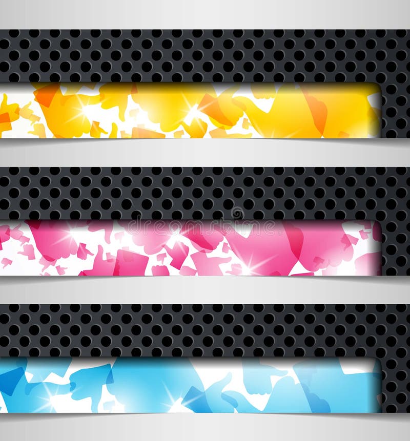 Banner with Abstract Pattern Stock Vector - Illustration of cover ...