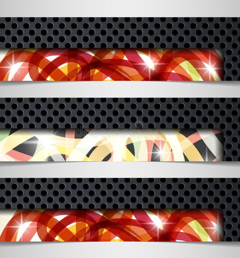 Banner with Abstract Pattern Stock Vector - Illustration of frame ...