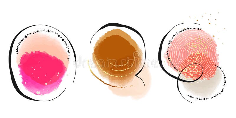 Banner Abstract Shape Element Round Organic Liquid Fluid Splash, Modern ...