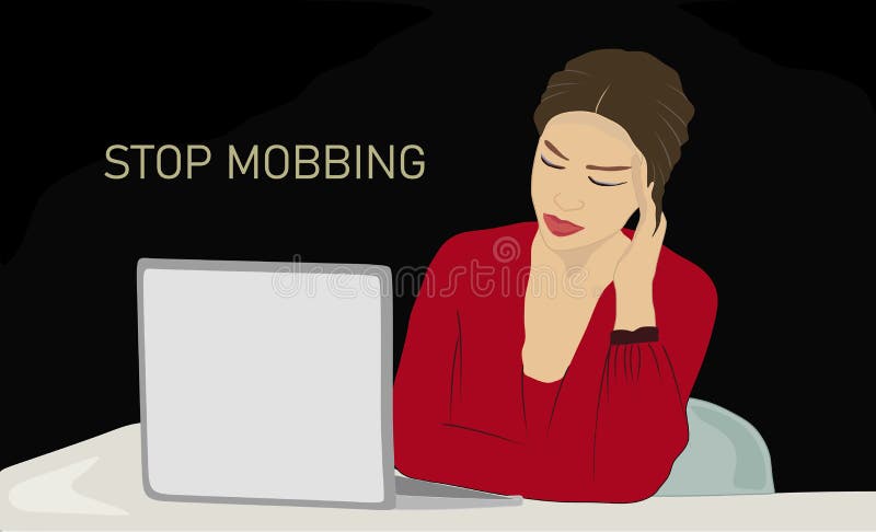 Poster Mobbing, Bullyng in the Workplace, Vector Stock Vector ...