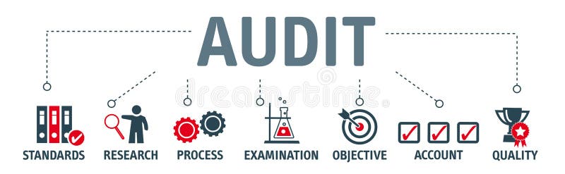 Banner Audit Concept Illustration Stock Illustration - Illustration of ...