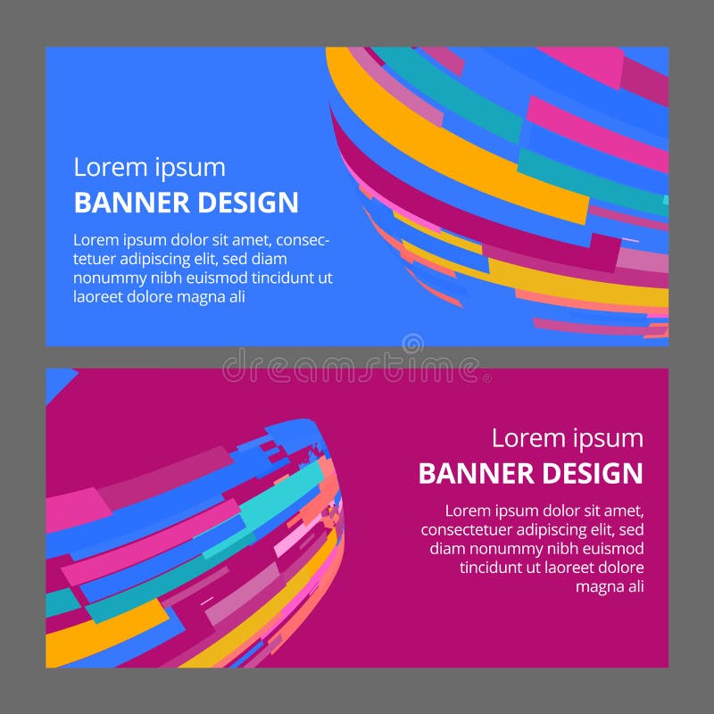 Modern Abstract Banner Background Template Design. Banner Set Stock ... Modern Abstract Banner Background Template Design. Banner Set Stock ...