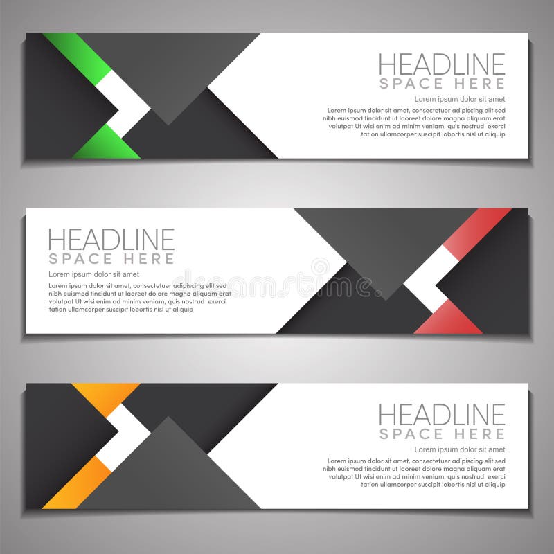 Banner Background Modern Company Business Header Footer Template Design ...