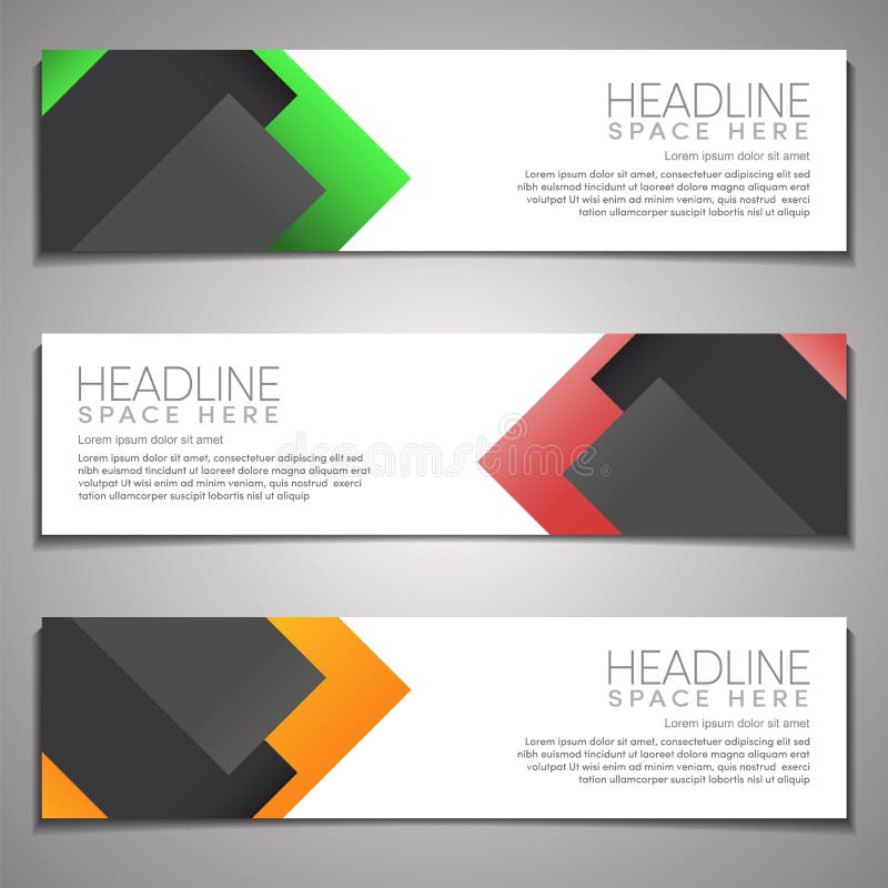 Banner Background Modern Company Business Header Footer Template Design ...