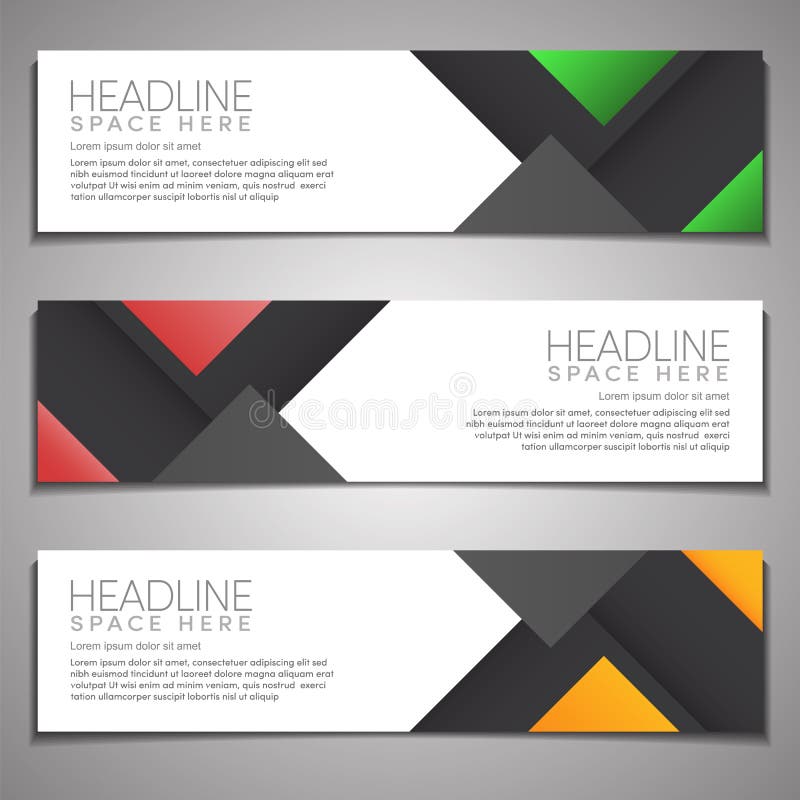 Banner Background Modern Company Business Header Footer Template Design ...
