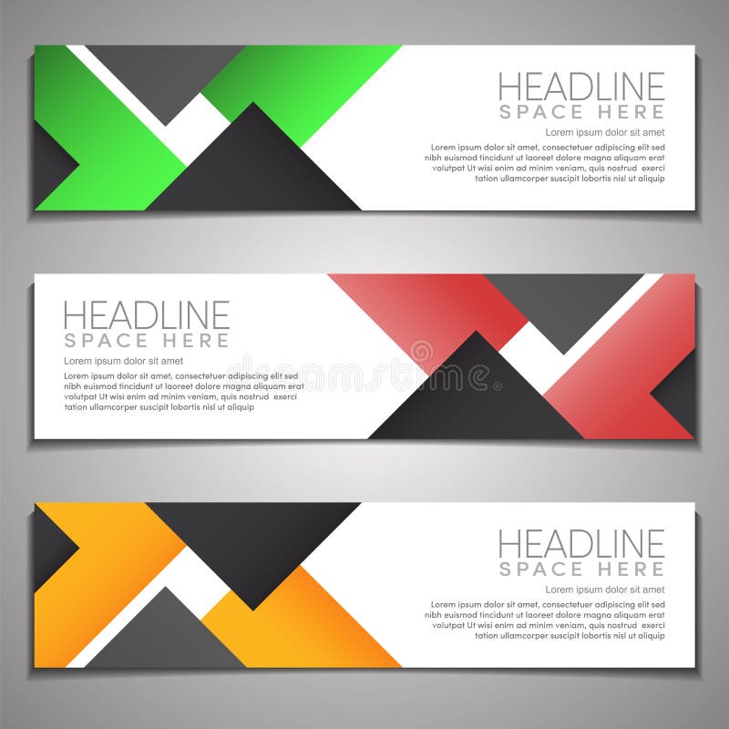Banner Background Modern Company Business Header Footer Template Design ...