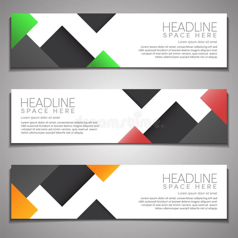 Banner Background Modern Company Business Header Footer Template Design ...