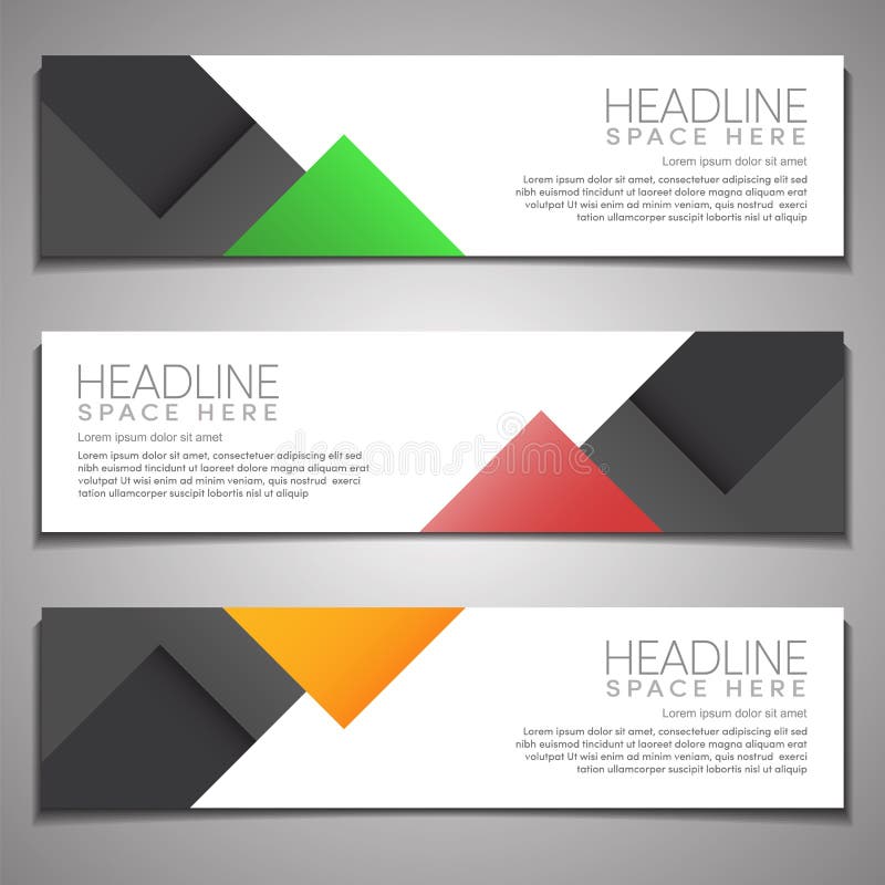 Banner Background Modern Company Business Header Footer Template Design ...