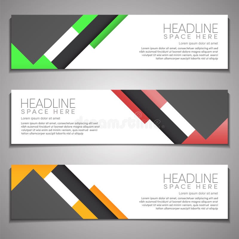 Banner Background Modern Company Business Header Footer Template Design ...