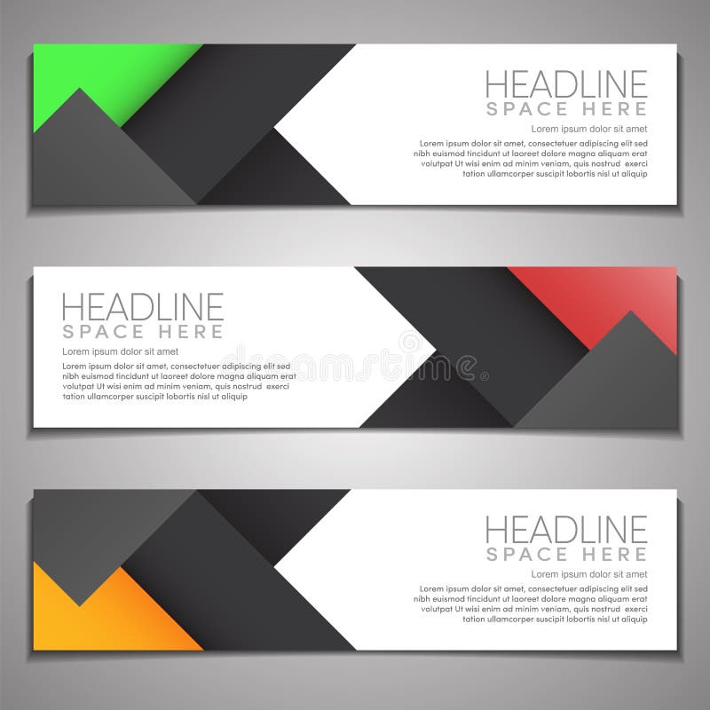 Banner Background Modern Company Business Header Footer Template Design ...