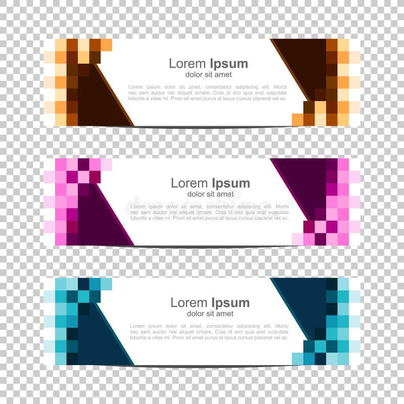 Banner Background.Modern Template Design.pixel,block,grid Vector Design ...