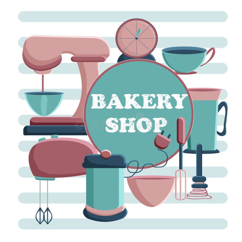 Banner for the Bakery Shop. Tools for Pastry Maker Stock Vector ...