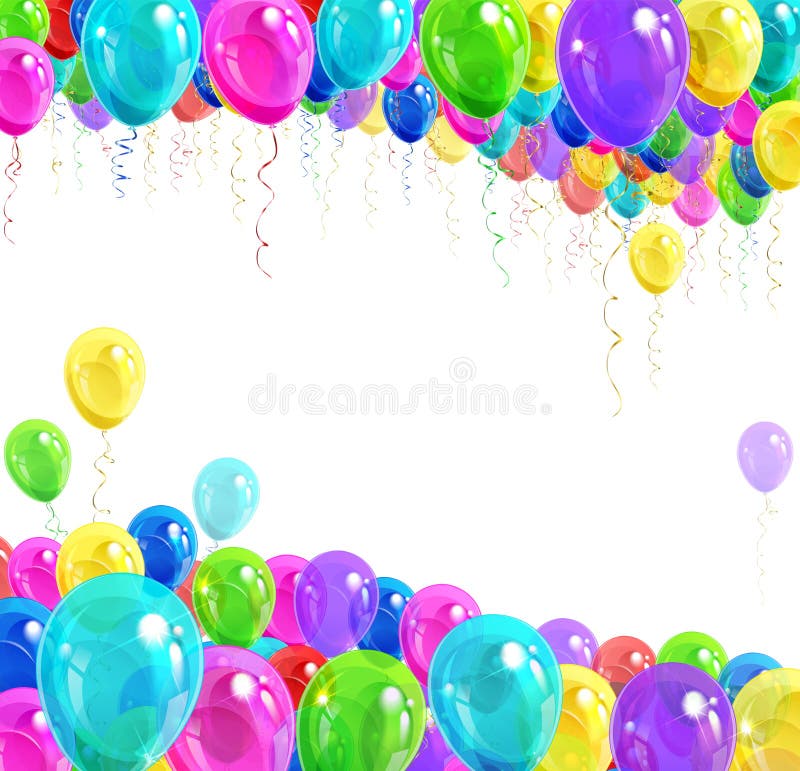 Banner of balloons stock vector. Illustration of clip - 40803481