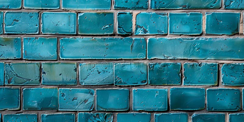 Banner with Bright Blue Old Stone Bicks Stock Illustration ...