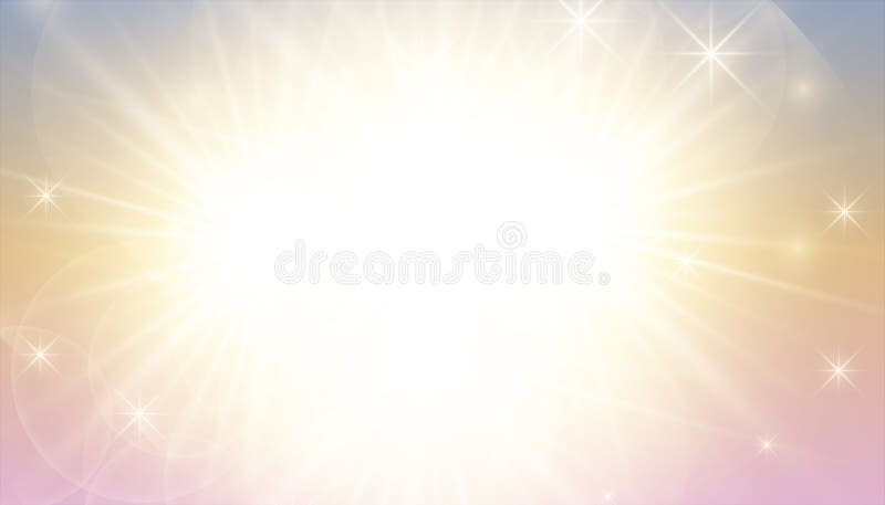 Banner Brillante Y Brillante Con Efecto De Rayos Solares Ilustración ...