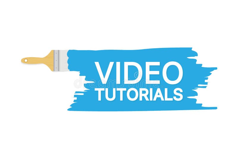 Video Tutorials Icon Concept. Study and Learning Background, Distance ...