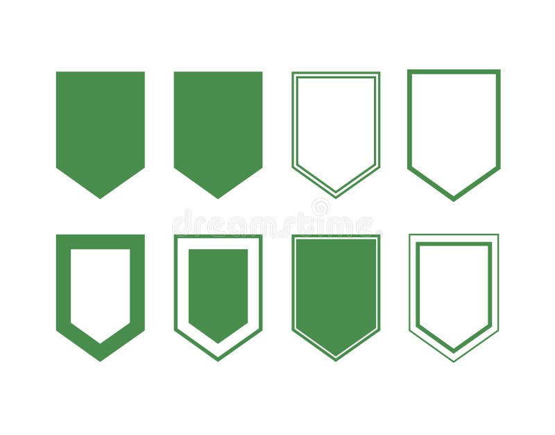 Banner Bunting Template Set. Vector Template Design Stock Vector ...