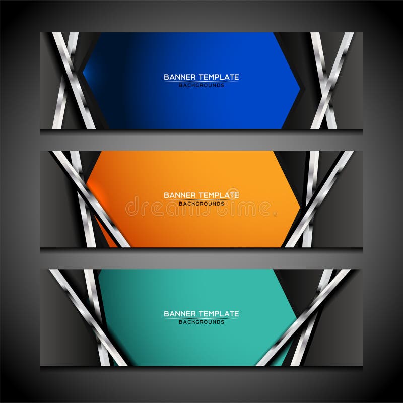 Banner Business Abstract Backgrounds Stock Vector - Illustration of ...
