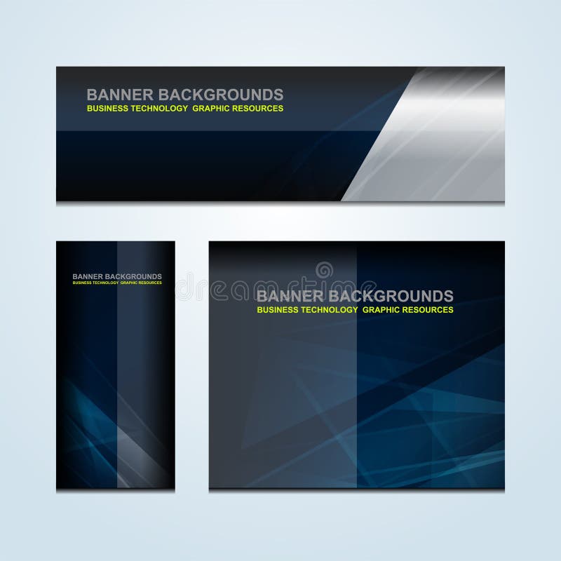 Banner Business Abstract Backgrounds Stock Vector - Illustration of ...
