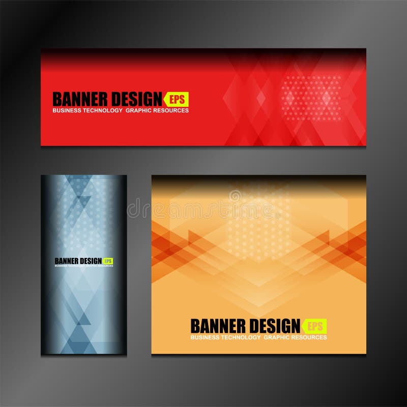 Banner Business Abstract Backgrounds Stock Vector - Illustration of ...