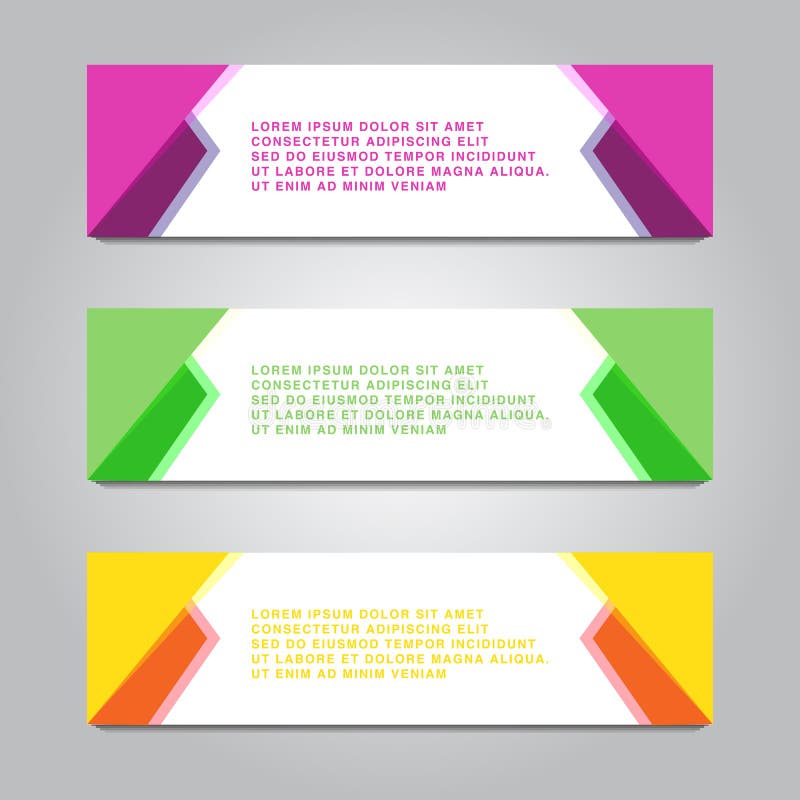 Banner Business Layout Template Vector Design Stock Vector ...
