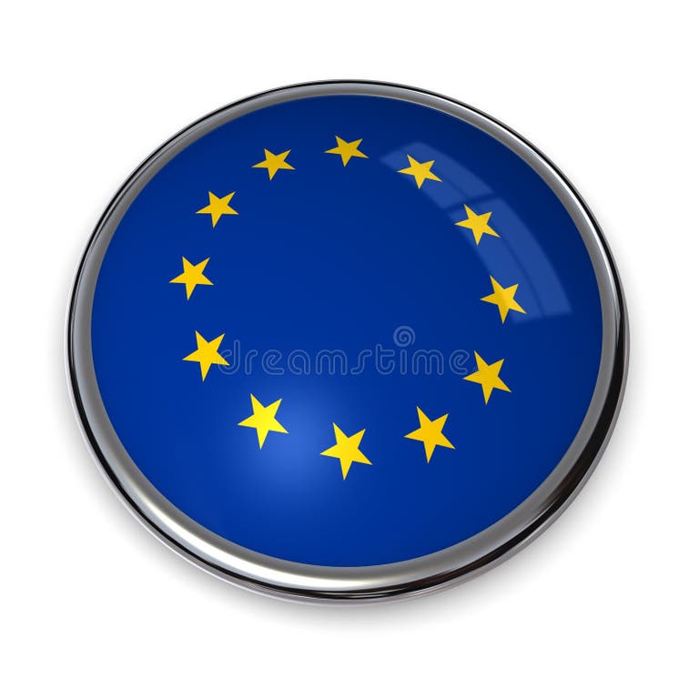 Banner Button European Union Stock Illustration - Illustration of ...
