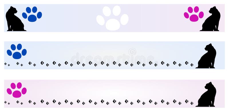 Banner - Cat frames stock vector. Illustration of frame - 7122684
