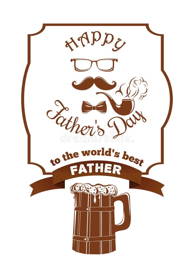 Fathers Day Worlds Best Dad Cartoon Clipart Stock Vector - Illustration ... Fathers Day Worlds Best Dad Cartoon Clipart Stock Vector - Illustration ...