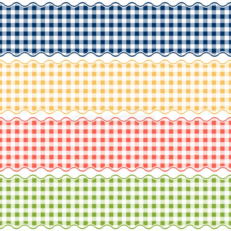 Banner Checkered Pattern - Endless Stock Vector - Illustration of ...