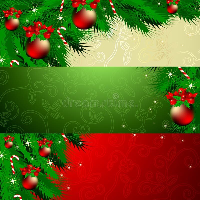 Banner christmas stock vector. Illustration of santa - 17246792