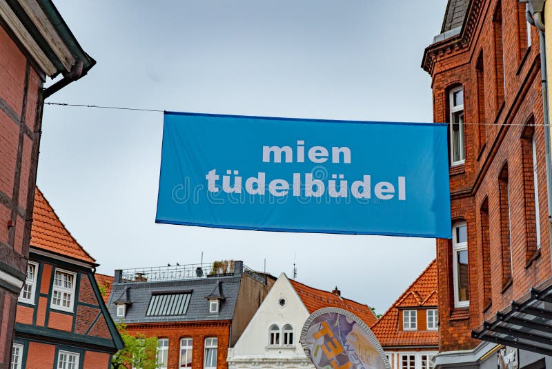 Banner in the City of Stade - CITY of STADE , GERMANY - MAY 10, 2021 ...