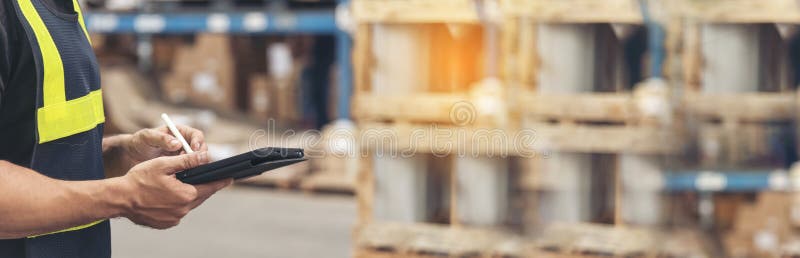 Banner Close Up Hispanic Men Hands Using Pen Touch Smart Tablet ...