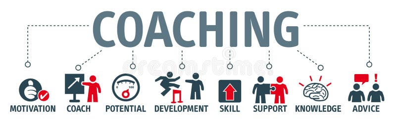 Coaching, Motivation, Success Stock Illustration - Illustration of ...