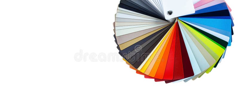 Banner of a Color Guide Displaying a Range of Hues for Use in Interior ...