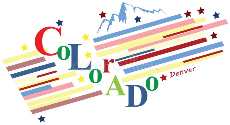Banner Colorado stock vector. Illustration of capital - 65749155
