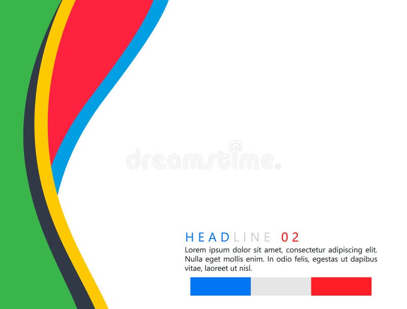 Banner with Colored Waves. Vector Design. Vector Graphics for Design ...