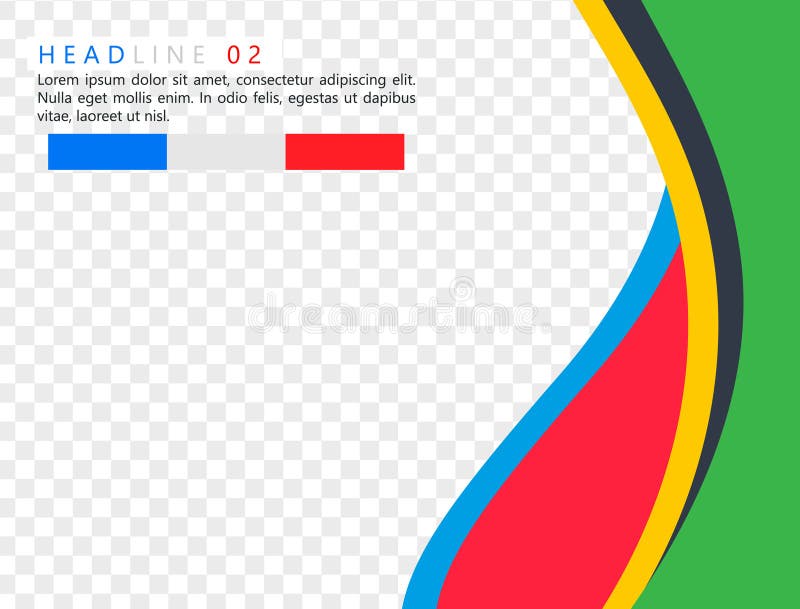 Banner with Colored Waves. Vector Design. Vector Graphics for Design ...