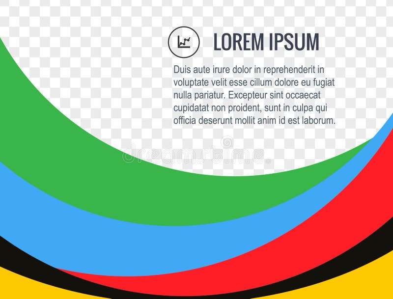 Banner with Colored Waves. Vector Design. Vector Graphics for Design ...