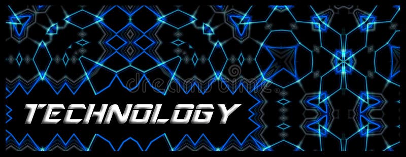 Banner computer technology stock illustration. Illustration of hacker ...