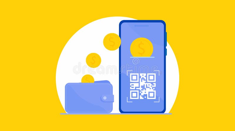 Phone Scanning Qr Code Cartoon Stock Illustrations – 283 Phone Scanning ...
