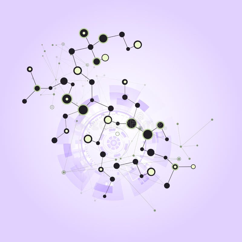 Banner with Connect Element Vecton White Background. Graphic Element ...