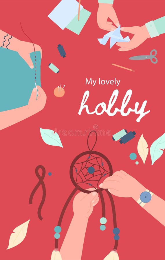 Banner for Creative Handicraft Workshop or Courses, Flat Vector ...