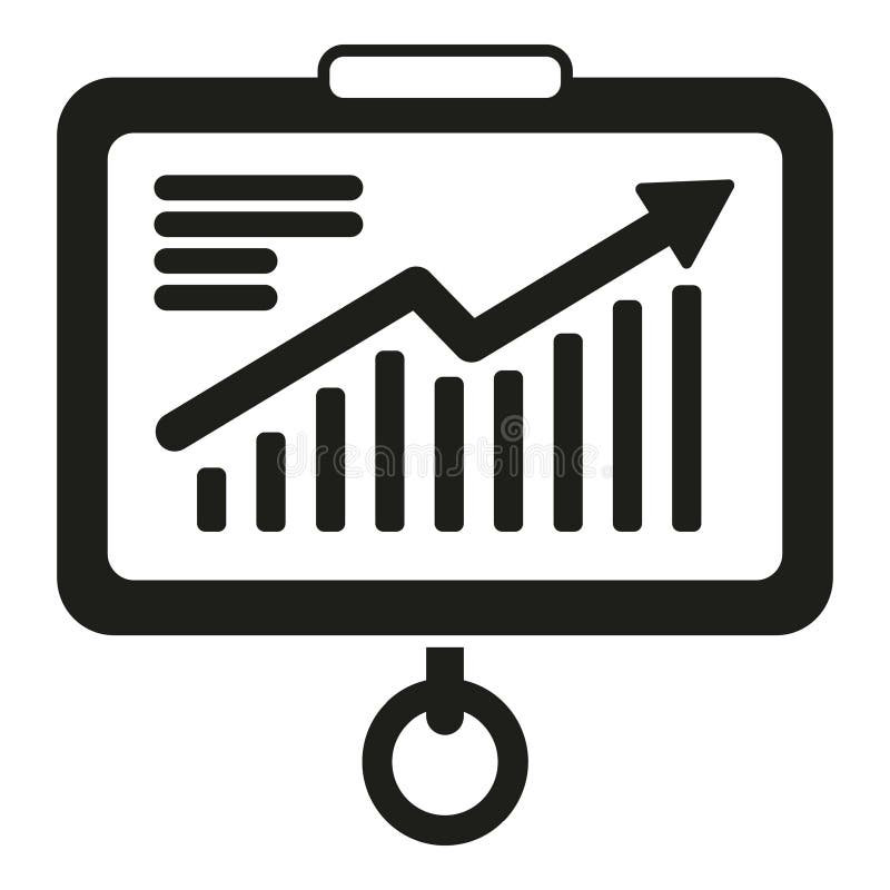 Banner Data Chart Icon Simple Vector. Digital Business Stock Vector ...